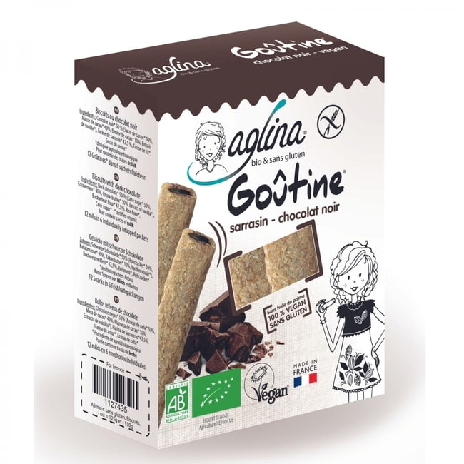 AGLINA goûtine chocolat noir bio 125 g | Commander en ligne