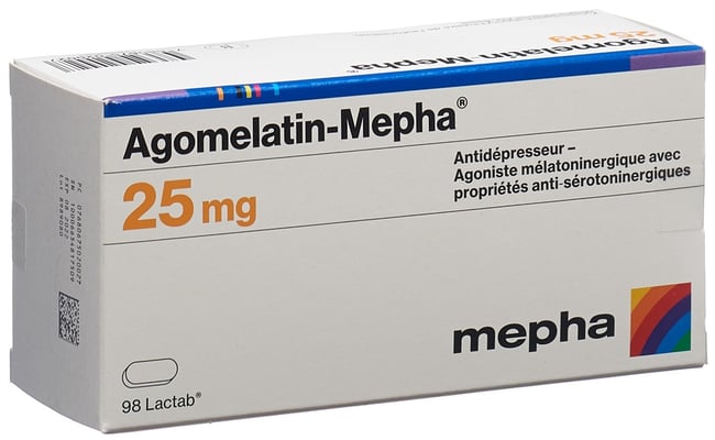 AGOMELATINE Mepha Filmtabl 25 mg Blist 98 Stk | Online bestellen