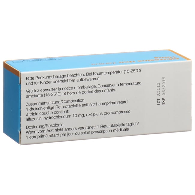 ALFUZOSINE Uno Zentiva cpr ret 10 mg blist 30 pce | Commander en ligne