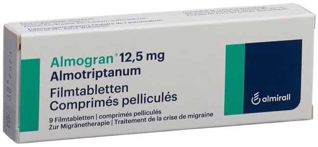 ALMOGRAN Filmtabl 12.5 mg Blist 9 Stk | Online bestellen