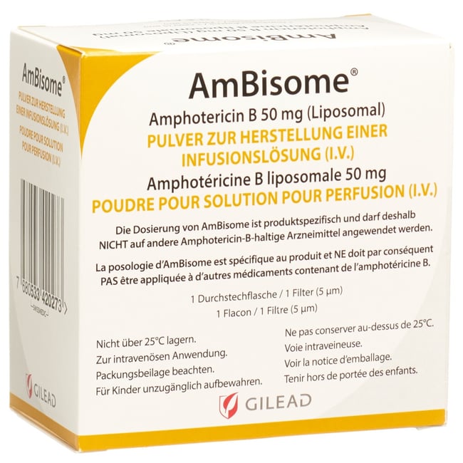 AMBISOME Trockensub 50 mg Durchstf 1 Stk | Online bestellen