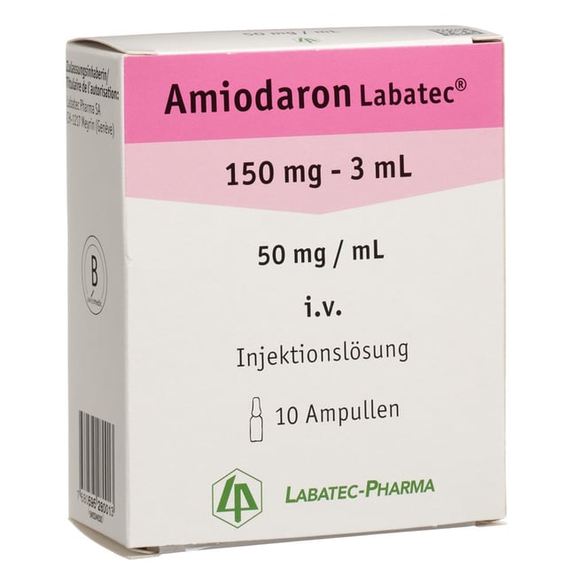 AMIODARONE Labatec sol inj 150 mg/3ml amp 3 ml | Commander en ligne