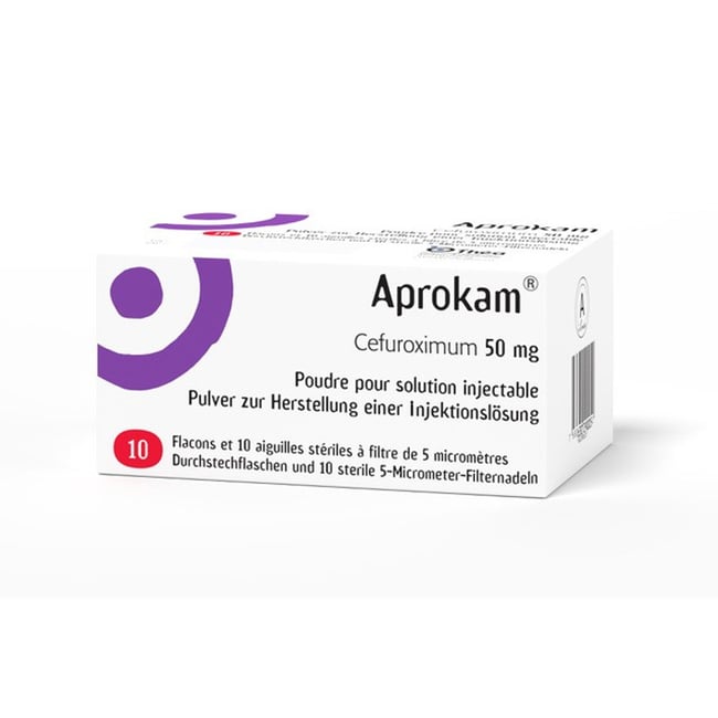APROKAM subst sèche 50 mg + 10 aiguilles-filtres stériles flac 10 pce ...