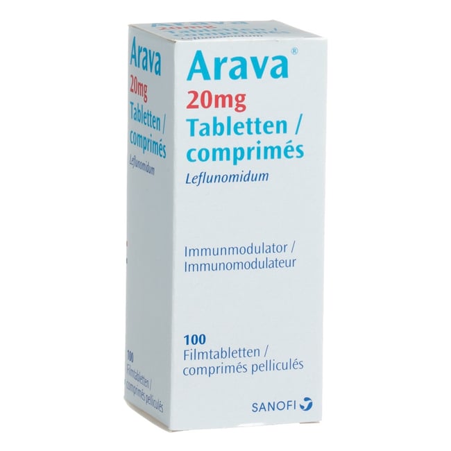 Arava Filmtabl 20 mg Ds 100 Stk | Online bestellen