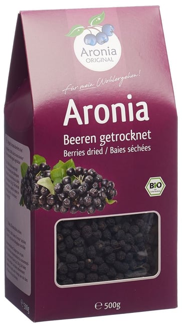 ARONIA ORIGINAL bio baies d'aronia séchées sach 500 g | Commander en ligne