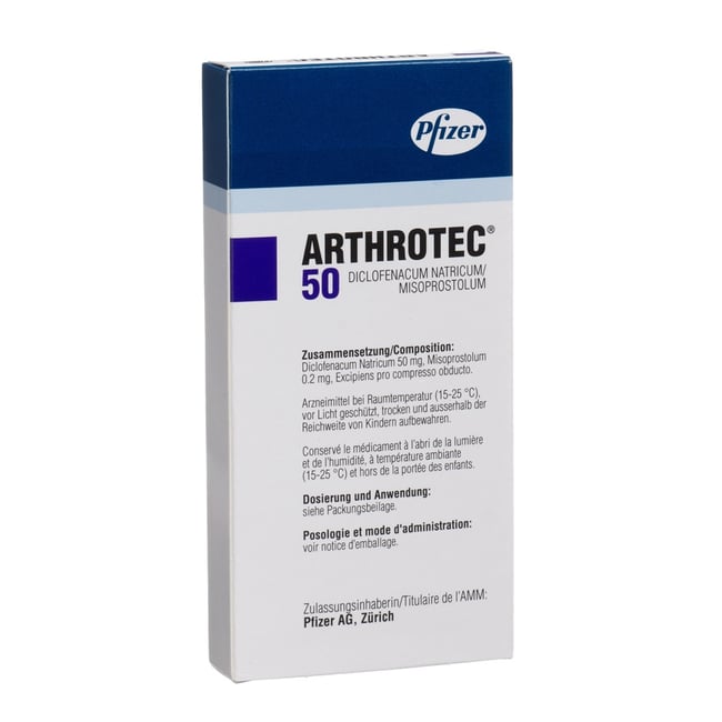 ARTHROTEC cpr 50 mg blist 20 pce | Commander en ligne