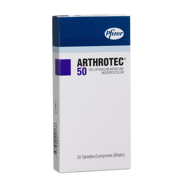 ARTHROTEC Tabl 50 mg Blist 20 Stk | Online bestellen