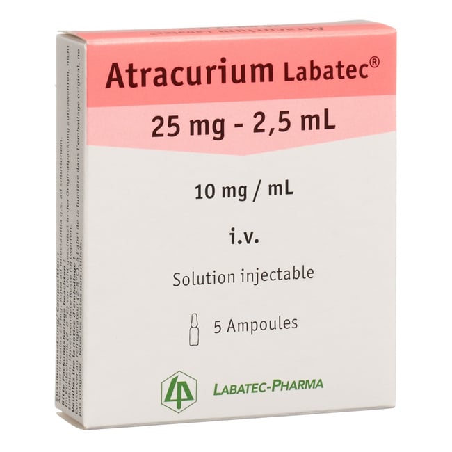 ATRACURIUM Labatec sol inj 25 mg/2.5ml amp 2.5 ml | Ordinare online