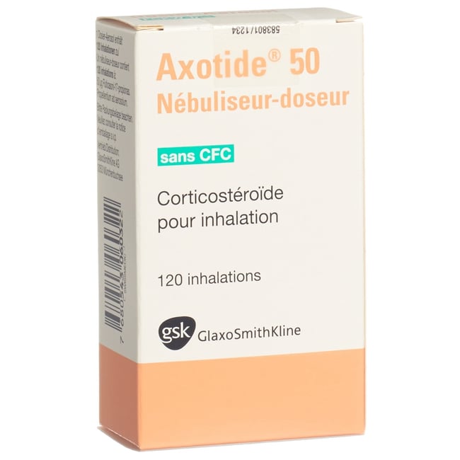 AXOTIDE Dosieraeros 50 mcg FCKW-frei 120 Dos | Online bestellen