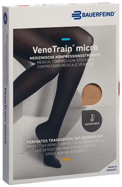 Bauerfeind VenoTrain Micro CCL2 AG M normal/long pied fermé bande de ...