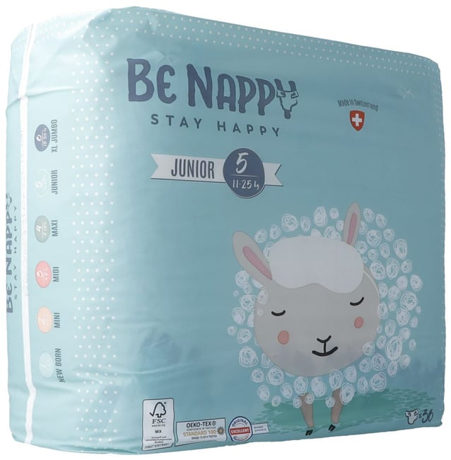 BE NAPPY Couches Gr5 11-25kg Junior 36 pce | Ordinare online