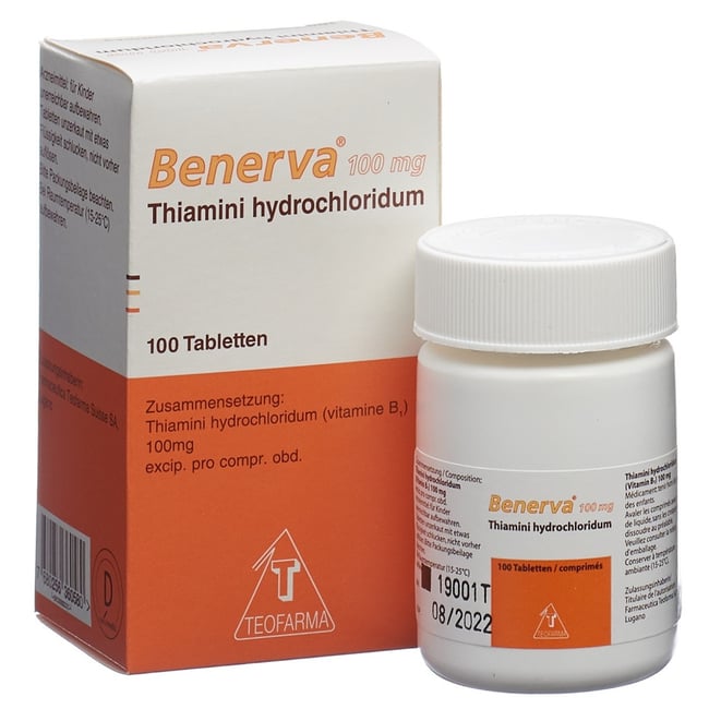 BENERVA Tabl 100 mg Ds 100 Stk | Online bestellen