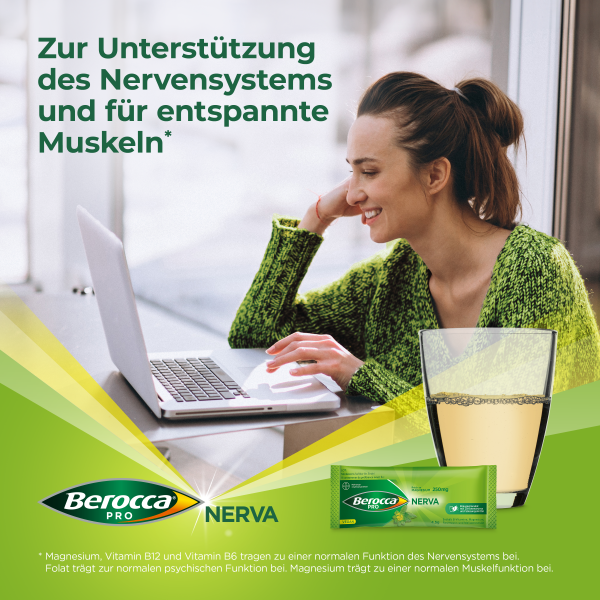 BEROCCA NERVA Brausegran Btl 40 Stk | Online bestellen