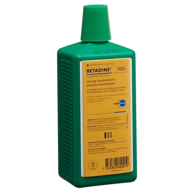 Betadine solution désinfectante sol fl 500 ml | Commander en ligne