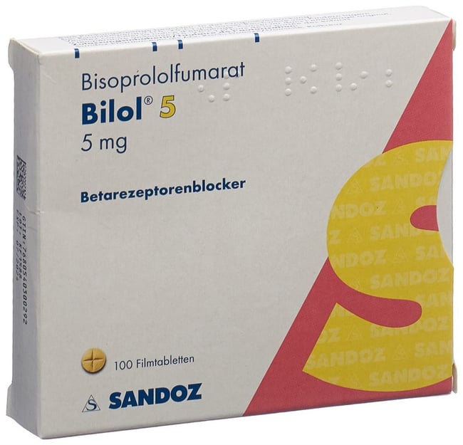 BILOL Filmtabl 5 mg Blist 100 Stk | Online bestellen