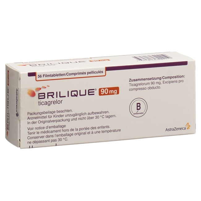 BRILIQUE cpr pell 90 mg blist 56 pce | Commander en ligne