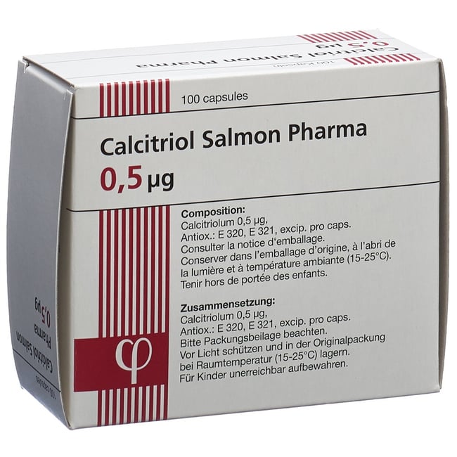 CALCITRIOL Salmon Pharma Kaps 0.5 mcg Blist 100 Stk | Online bestellen