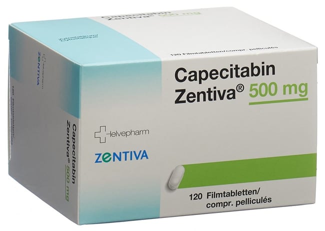 CAPECITABINE Zentiva Filmtabl 500 mg Blist 120 Stk | Online bestellen