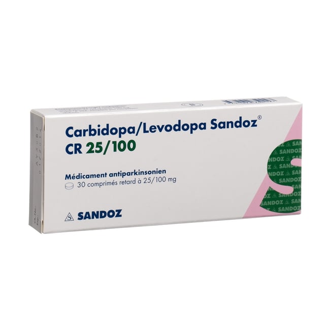 CARBIDO LEVODOPA CR Ret Tabl 25/100mg Blist 30 Stk | Online bestellen