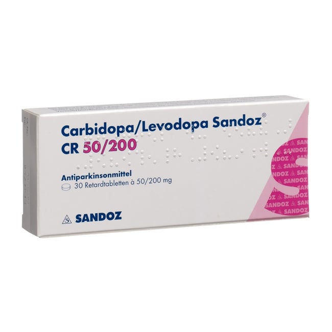 CARBIDO LEVODOPA CR Ret Tabl 50/200mg Blist 30 Stk | Online bestellen
