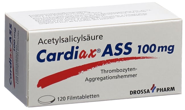 CARDIAX ASS Filmtabl 100 mg Blist 120 Stk | Online bestellen