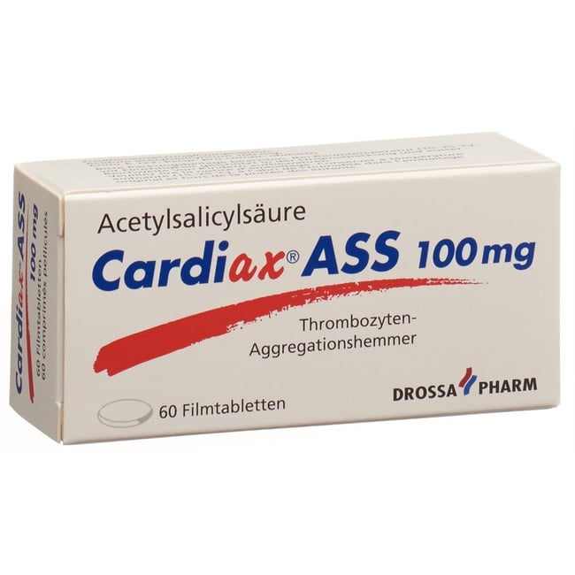 CARDIAX ASS Filmtabl 100 mg Blist 60 Stk | Online bestellen