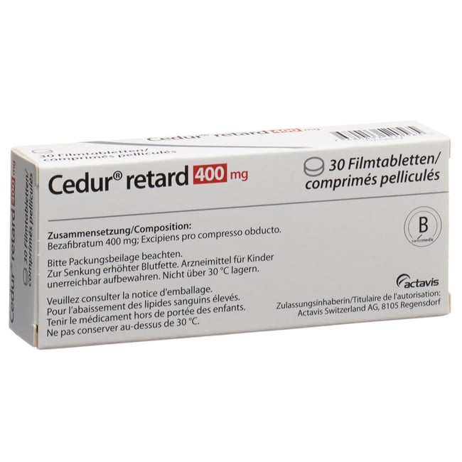 CEDUR retard cpr pell ret 400 mg blist 30 pce | Commander en ligne