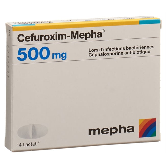 CEFUROXIME Mepha Filmtabl 500 mg Blist 14 Stk | Online bestellen