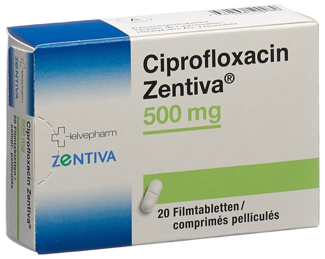 CIPROFLOXACINE Zentiva cpr pell 500 mg blist 20 pce | Commander en ligne