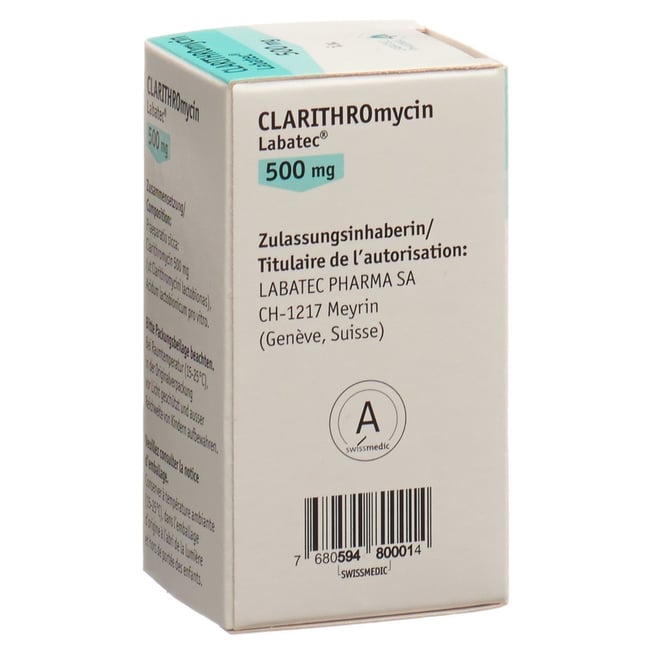 CLARITHROMYCINE Labatec subst sèche 500 mg pour solution pour perfusion ...