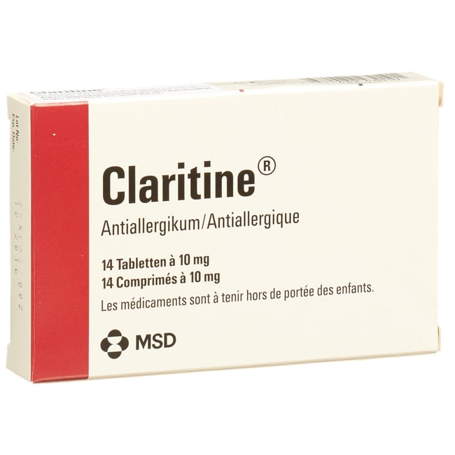 CLARITINE cpr 10 mg blist 14 pce | Commander en ligne
