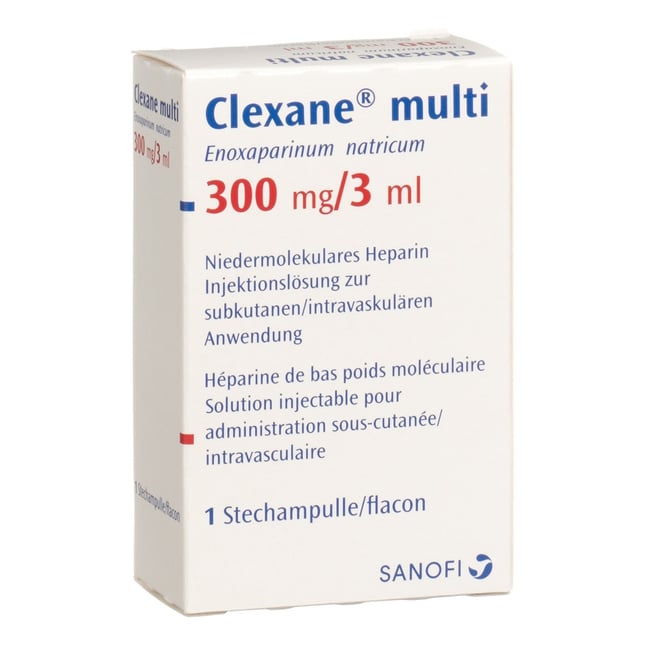 CLEXANE Inj Lös 300 mg/3ml Durchstf 3 ml | Online bestellen