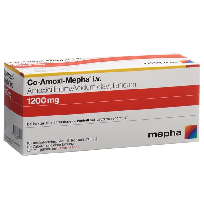 CO AMOXI Mepha Trockensub 1200 mg Durchstf 10 Stk | Online bestellen