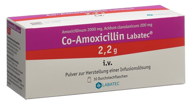 CO AMOXICILLINE Labatec Trockensub 2.2 g Durchstf 10 Stk | Online bestellen