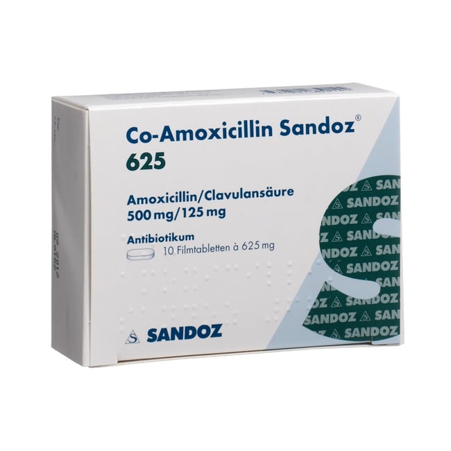 CO AMOXICILLINE Sandoz Filmtabl 625 mg Blist 10 Stk | Online bestellen