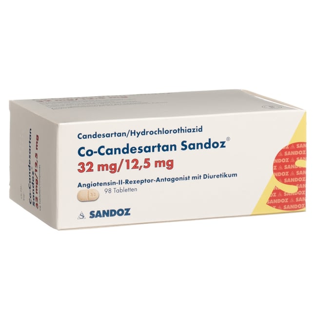 CO CANDESARTAN Sandoz Tabl 32/12.5 mg Blist 98 Stk | Online bestellen