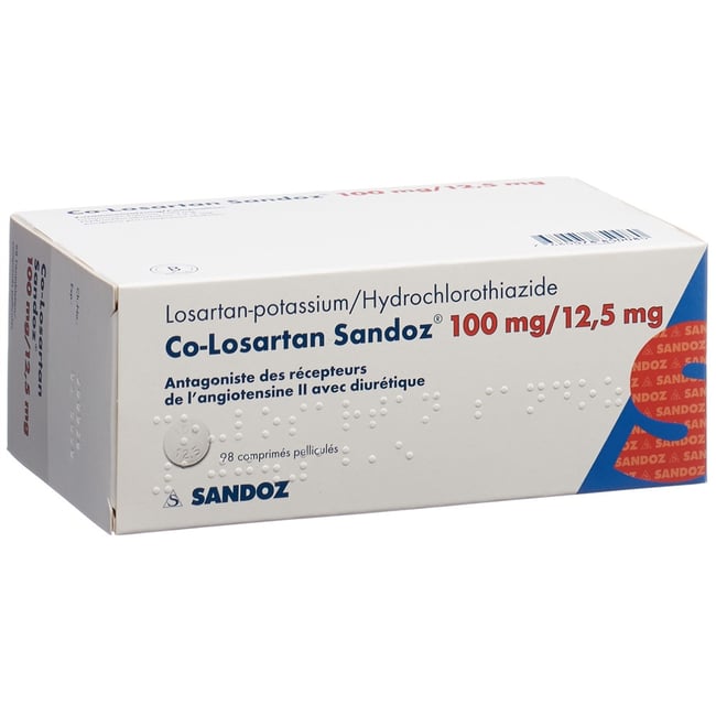 CO LOSARTAN Sandoz Filmtabl 100/12.5mg Blist 98 Stk | Online bestellen