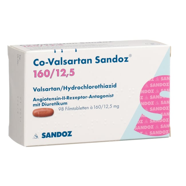 CO VALSARTAN Sandoz cpr pell 160/12.5 blist 98 pce | Commander en ligne