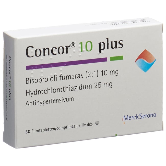 CONCOR 10 plus Filmtabl 10/25 mg Blist 30 Stk | Online bestellen