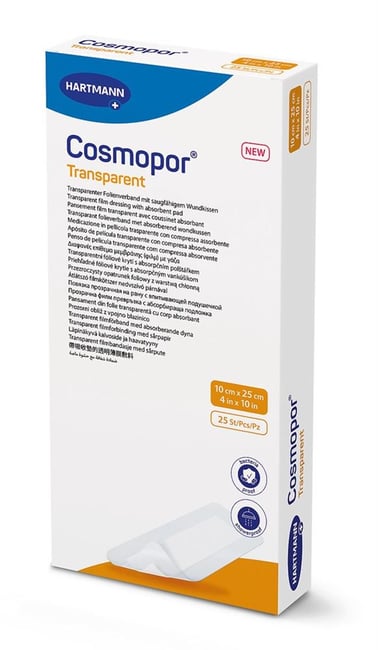 COSMOPOR transparent 10x25cm stérile 25 pce | Commander en ligne