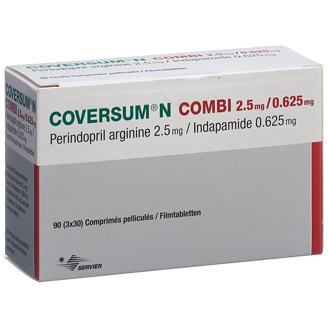 COVERSUM N Combi Filmtabl 2.5/0.625 mg Ds 90 Stk | Online bestellen