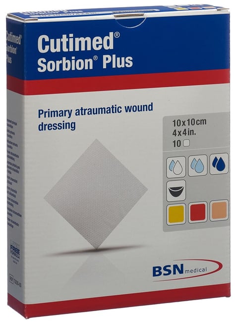 CUTIMED Sorbion Plus 10x10cm 10 Stk | Online bestellen