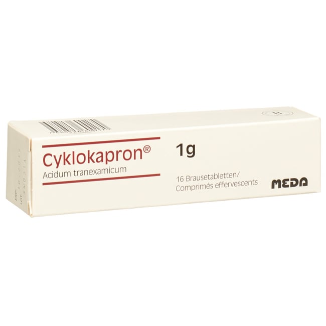 CYKLOKAPRON cpr eff 1 g bte 16 pce | Commander en ligne