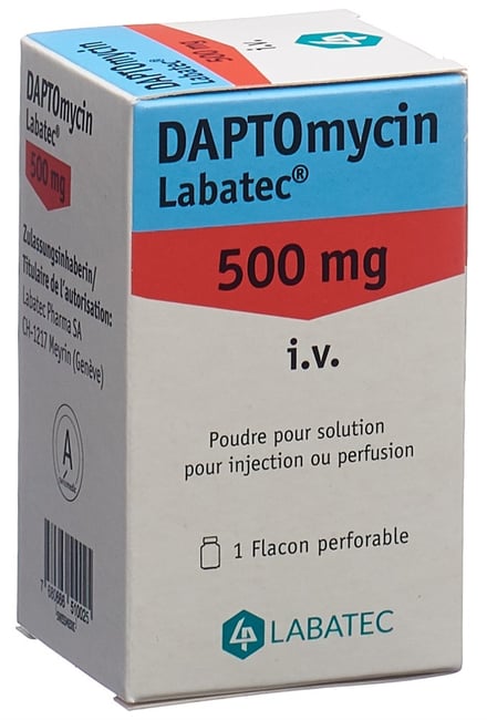 DAPTOMYCINE Labatec Trockensub 500 mg zur Herstellung einer Injektions ...