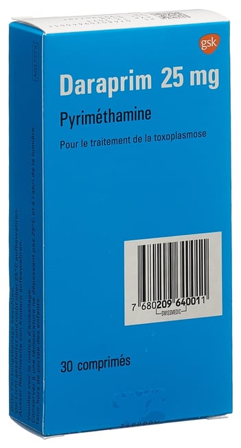 DARAPRIM cpr 25 mg blist 30 pce | Commander en ligne