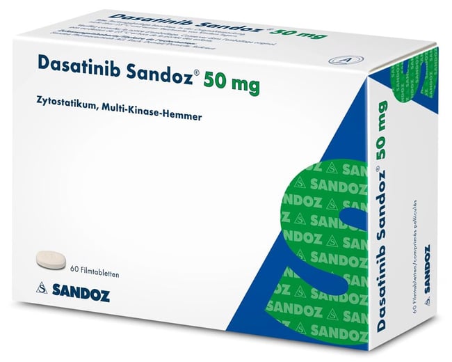 DASATINIB Sandoz Filmtabl 50 mg Blist 60 Stk | Online bestellen
