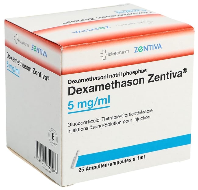 DEXAMETHASONE Zentiva Inj Lös 5 mg/ml Amp 1 ml | Online bestellen