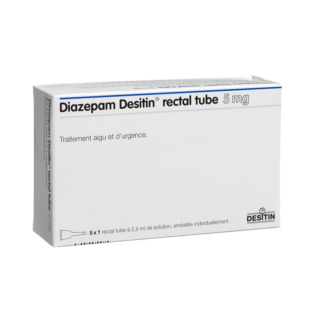 DIAZEPAM Rectal Tube Lös 5 mg Tb 2.5 ml | Online bestellen