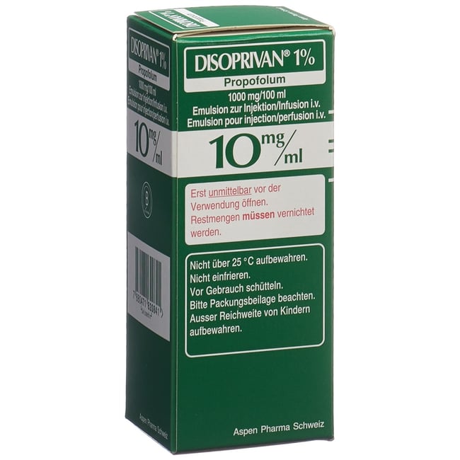 DISOPRIVAN 1% Inf Emuls 1 g/100ml Durchstf 100 ml | Online bestellen