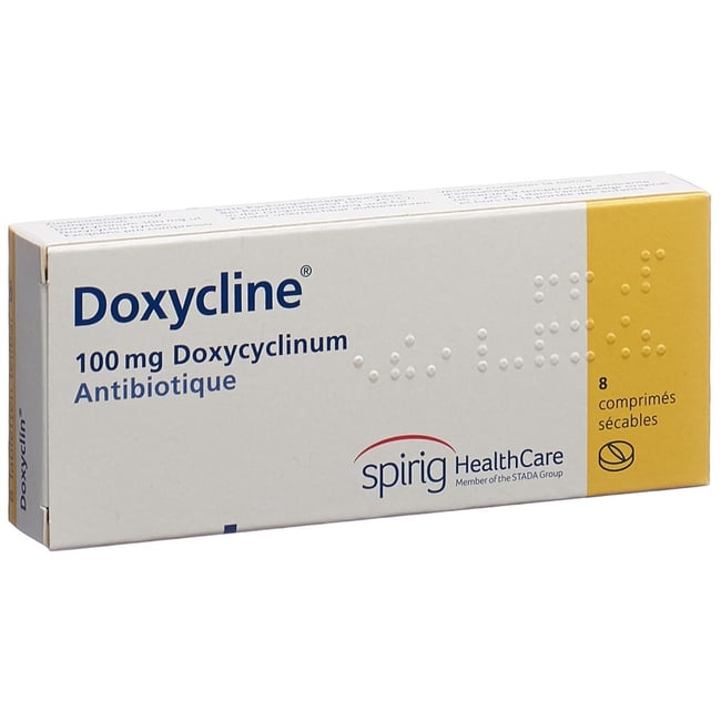 DOXYCLINE cpr 100 mg blist 8 pce | Commander en ligne